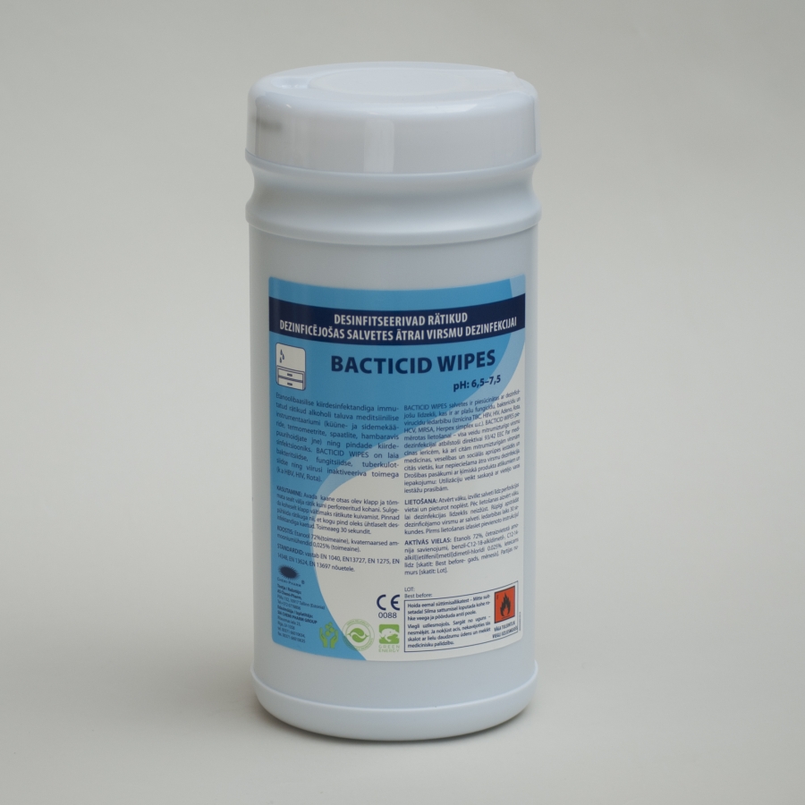 BACTICID WIPES N150 - Virsmu un instrumentu dezinfekcijas līdzekļi - CE ...